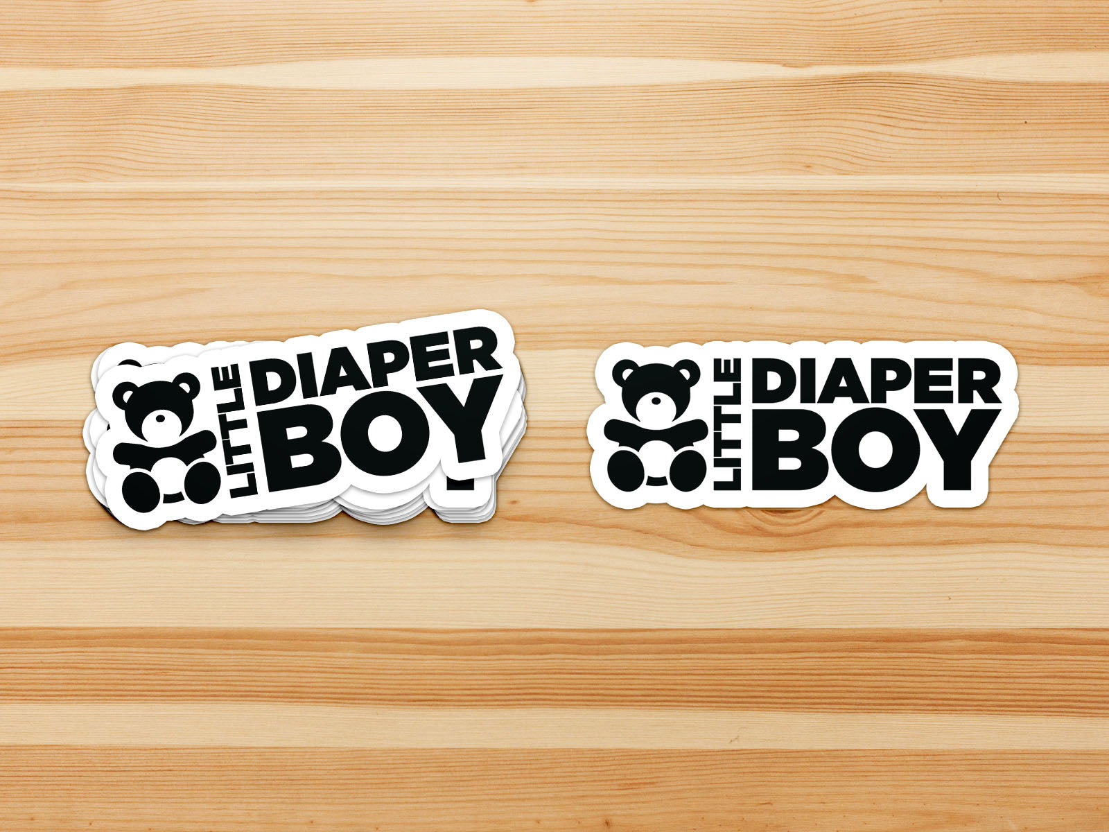 Little Diaper Boy "ABDL Lifestyle" Vinyl Sticker (Black) – PretendAgain