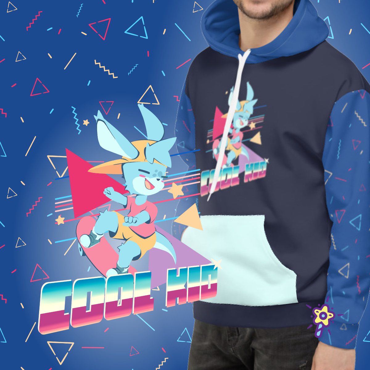 Cool Kid Hoodie (Cool Blue)